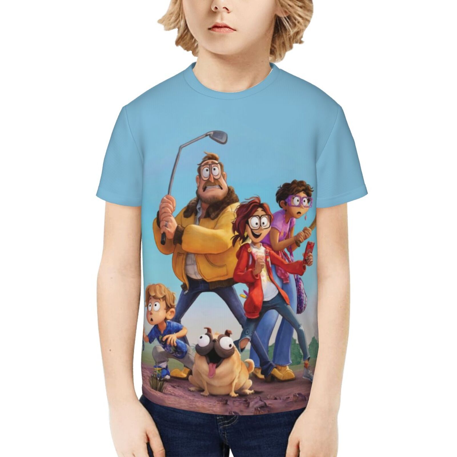 The Mitchells Vs Machines Kids 3D Print Graphic T Shirts Funny Cartoon ...