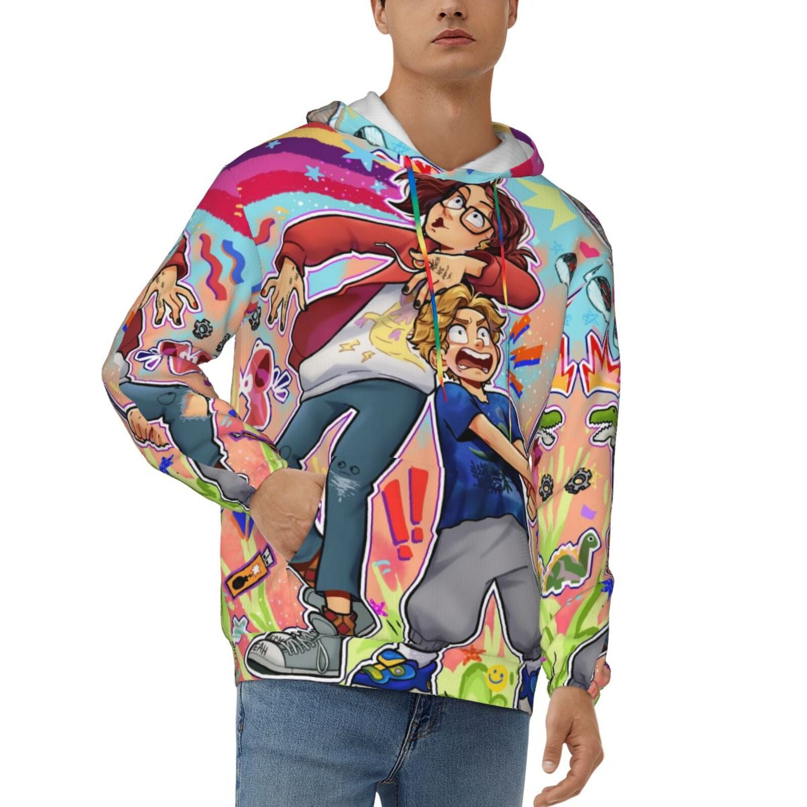 The Mitchells Vs Machines Men Women Unisex Hoodie 3D Print Cosplay Pullover Hoodies Aesthetic ...