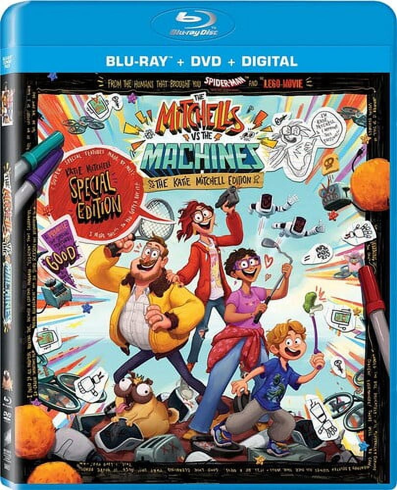 Sony Pictures: The Mitchells vs. the Machines Movie (Blu-Ray + DVD ...