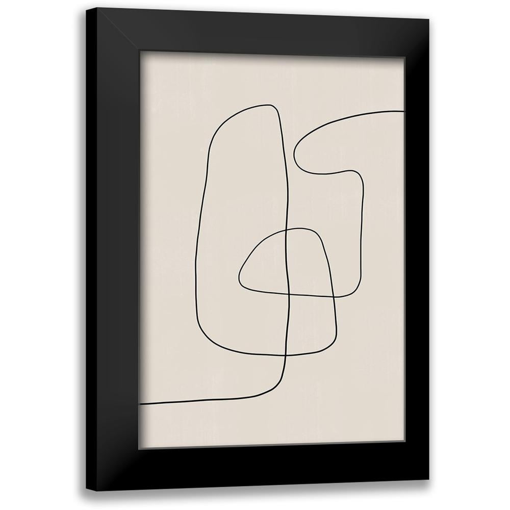The Miuus Studio 11x14 Black Modern Framed Museum Art Print Titled - Line Art Modern - Walmart.com