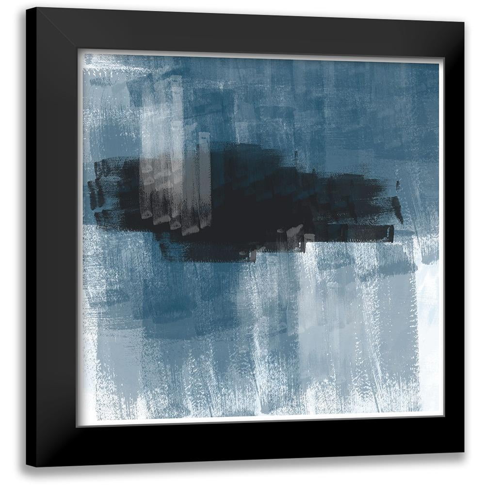 The Miuus Studio 12x12 Black Modern Framed Museum Art Print Titled - Abstract Art No1. - Walmart.com