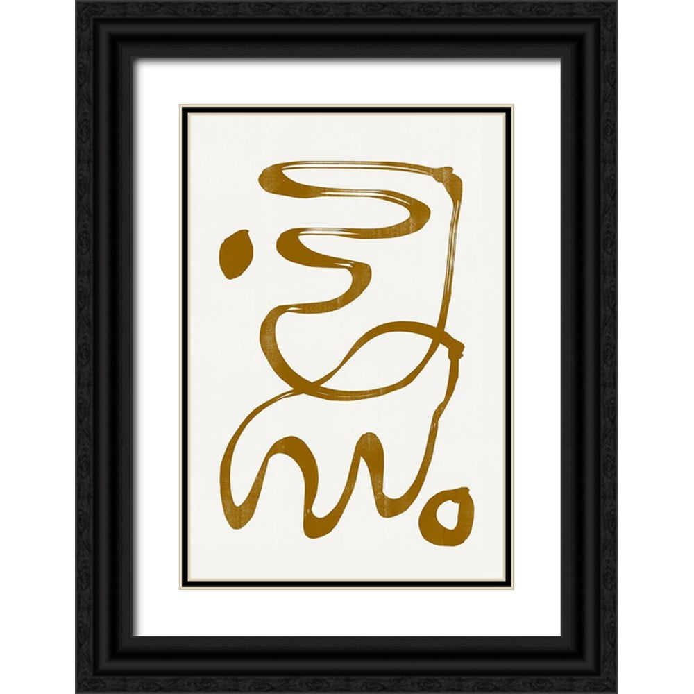 The Miuus Studio 13x18 Black Ornate Wood Framed with Double Matting Museum Art Print Titled ...