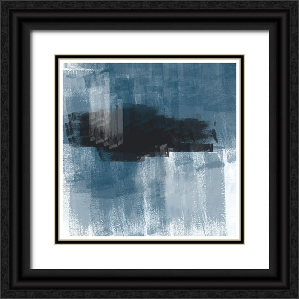 The Miuus Studio 15x15 Black Ornate Wood Framed with Double Matting Museum Art Print Titled ...