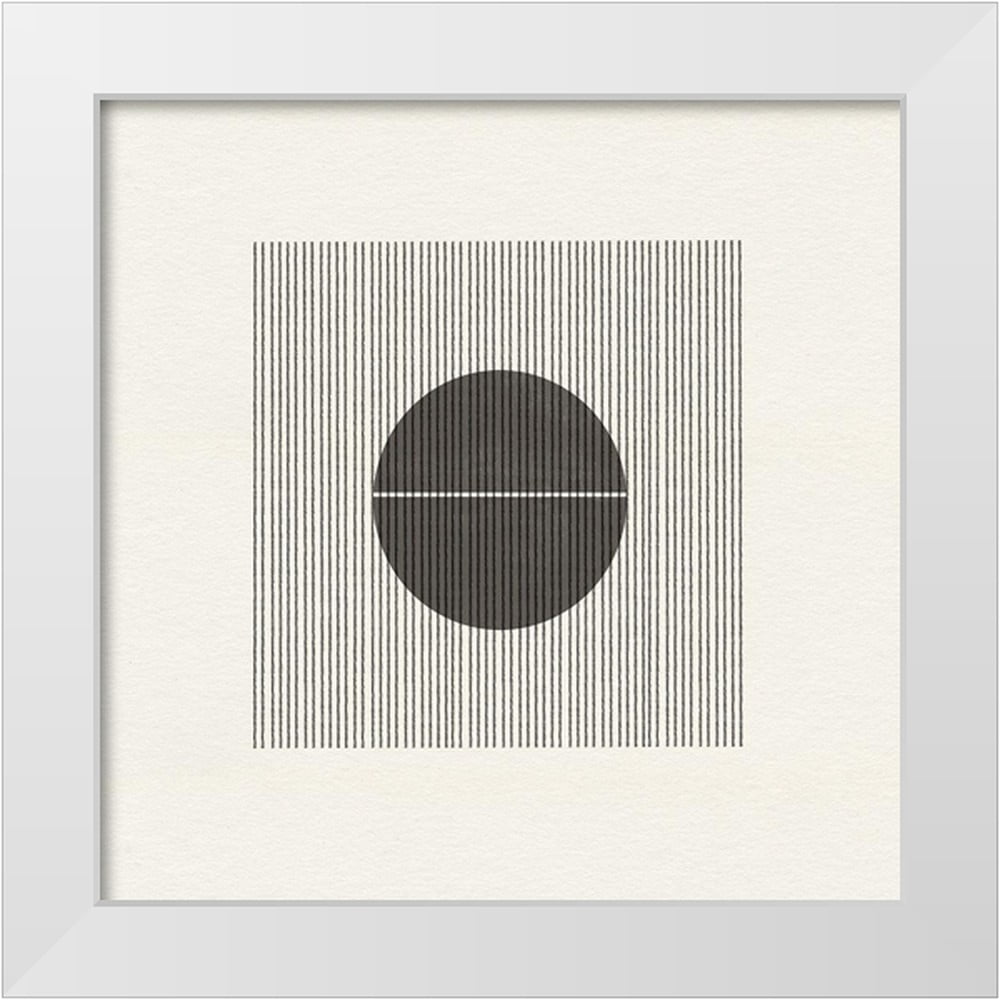 The Miuus Studio 15x15 White Modern Wood Framed Museum Art Print Titled - Paper Object No5 ...