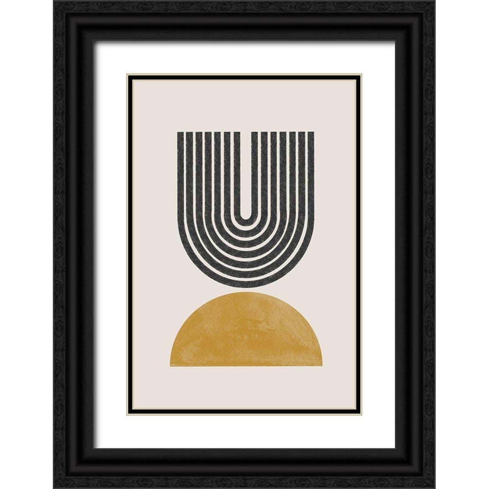 The Miuus Studio 18x24 Black Ornate Wood Framed with Double Matting Museum Art Print Titled ...