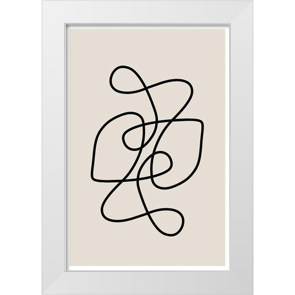The Miuus Studio 23x32 White Modern Wood Framed Museum Art Print Titled ...