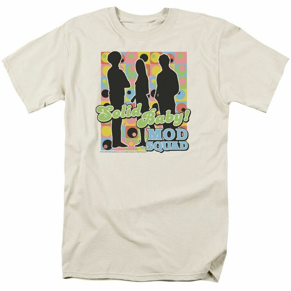 The Mod Squad Solid Mod Pattern T Shirt Mens Licensed Classic TV Show ...