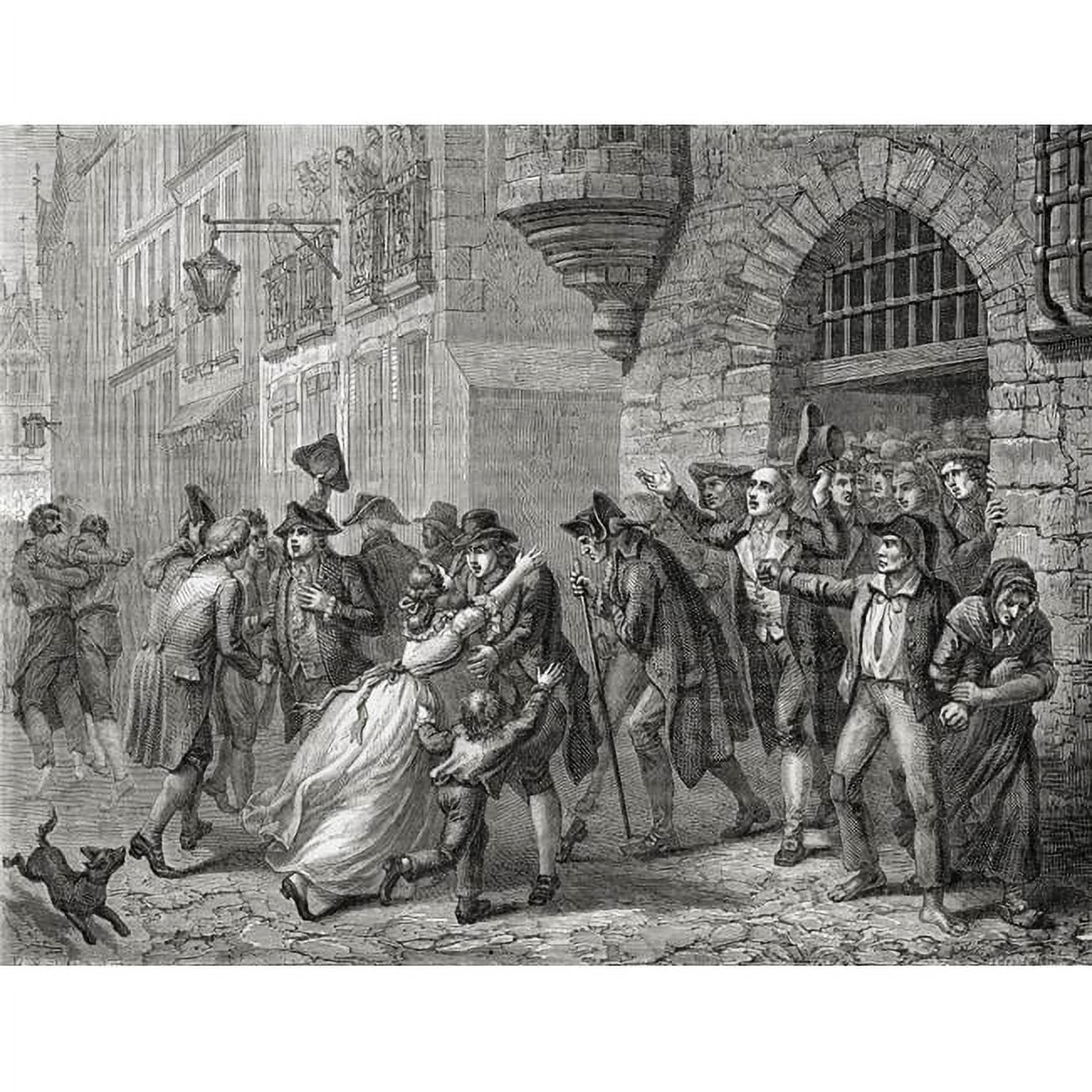 The Moderates Are Released 1794 Engraved by P. Jonnard After H. Renaud ...