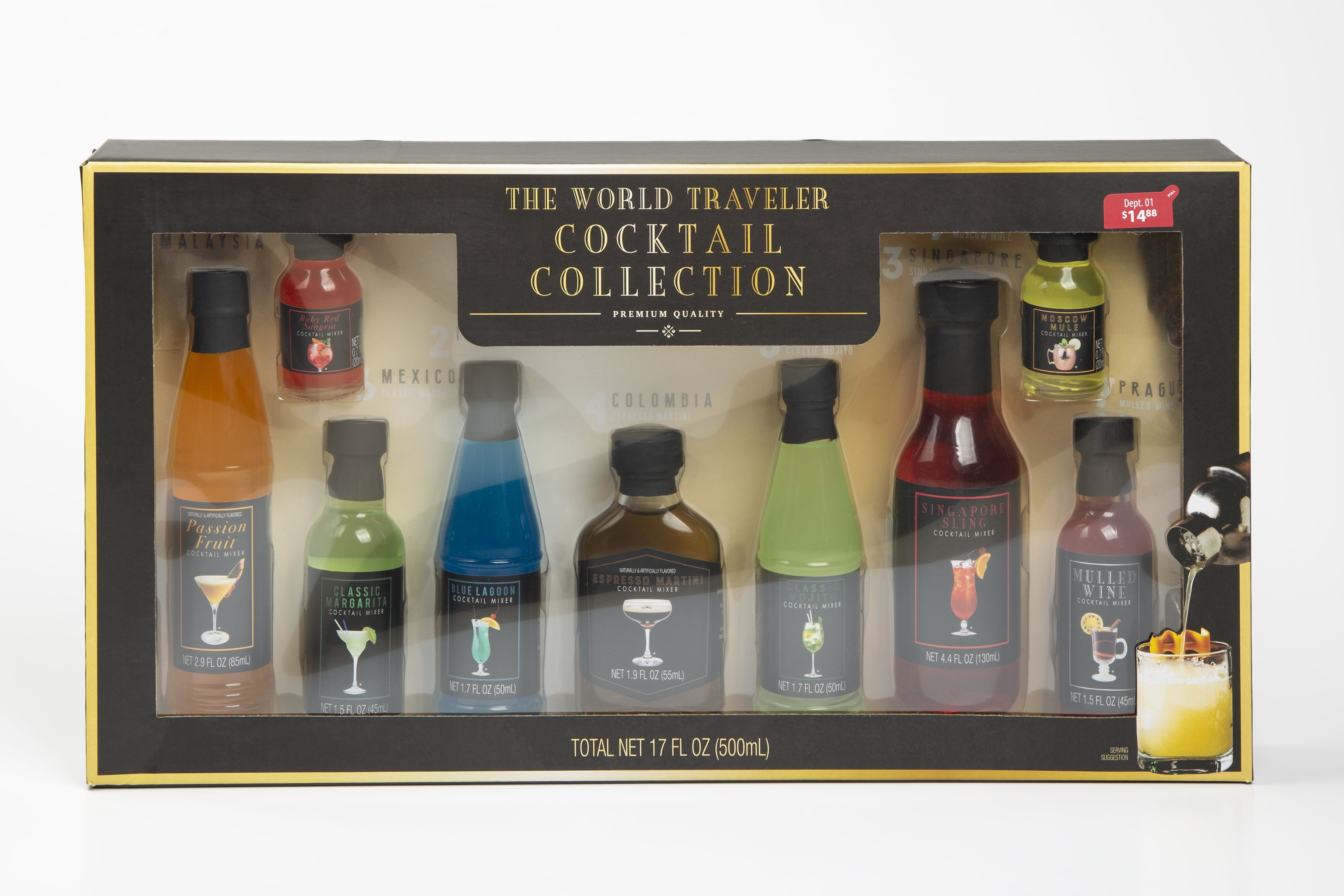 The Modern Gourmet, The World Traveler Cocktail Collection - 9 Pack ...