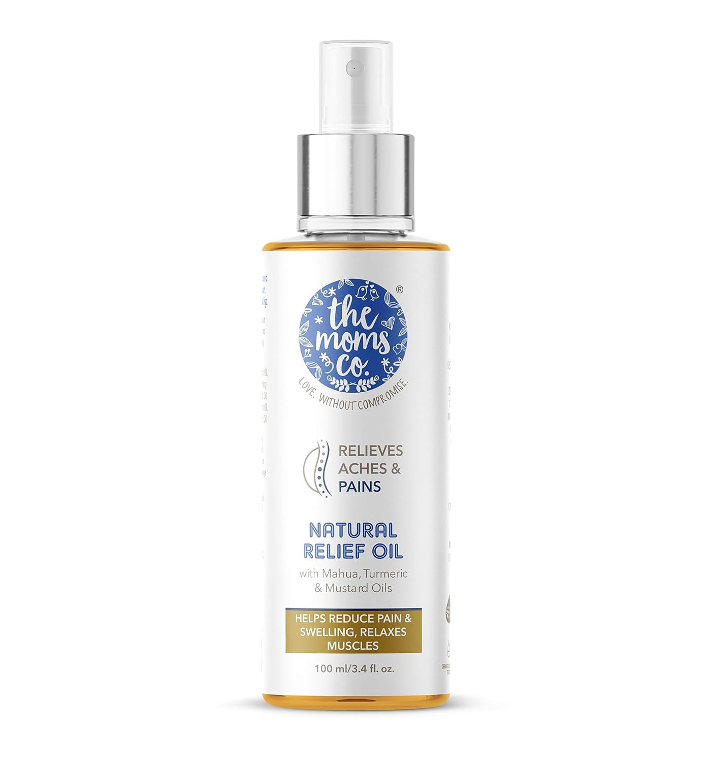 The Moms Co Natural Pain Relief Oil Relaxes Muscles And Fast Relief 100 ...