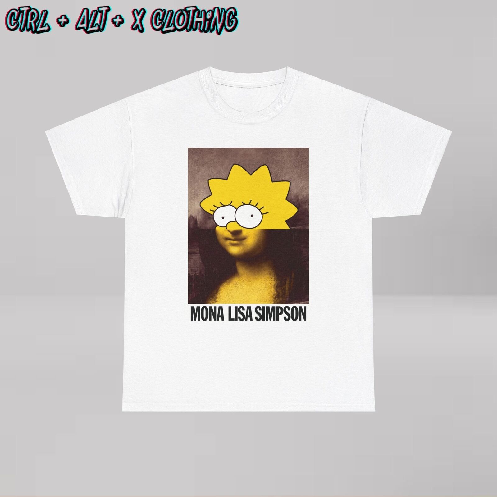 The Mona Lisa Simpsons shirt funny novelty - Walmart.com