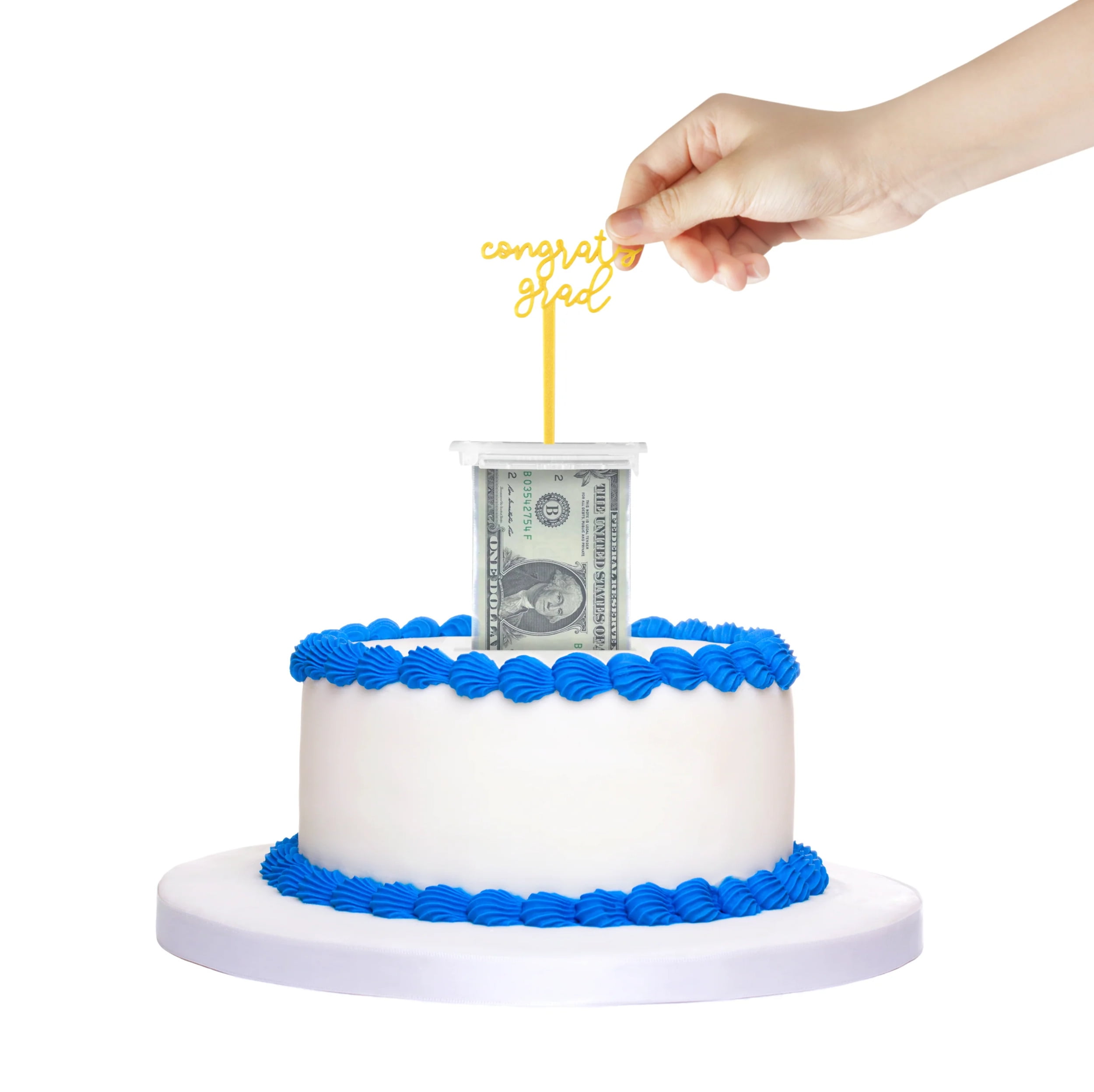 The Money Cake Birthday Cake Money Pull Out Kit Includes Special Box 1 Plastic Roll 40 Connected Pockets Cake Topper Walmart