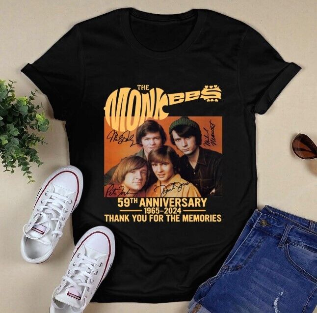 The Monkees 59Th Anniversary 1966 2024 Signatures Shirt,Tour 2024 Shirt ...