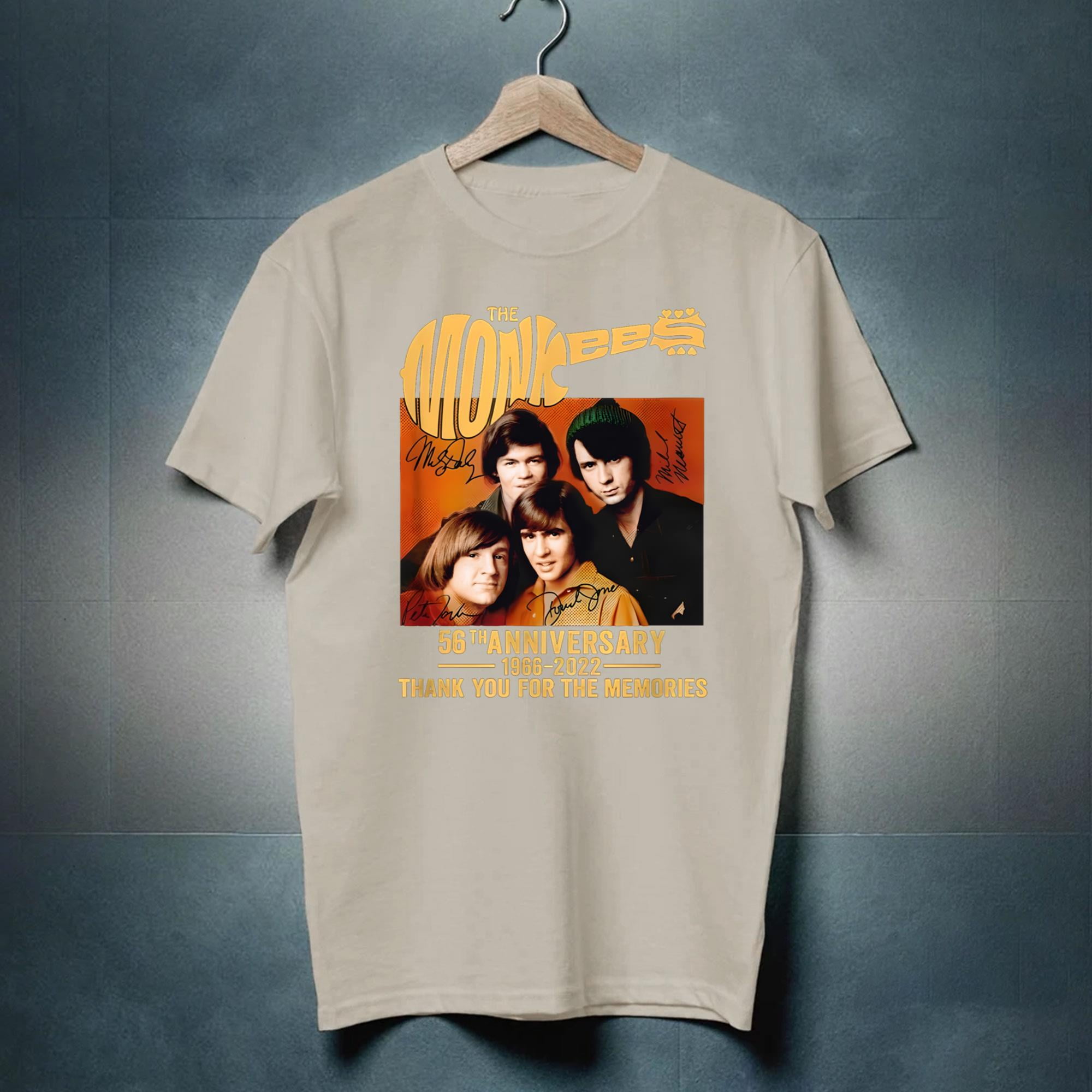 The Monkees Guitar 56th Anniversary 1966-2022 Signatures T-shirt ...