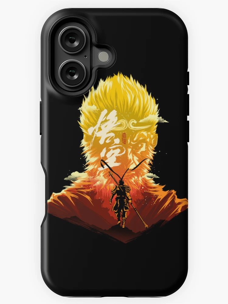 The Monkey King Wukong Case iPhone 11 12 13 14 15 16 Pro Max Black Myth ...