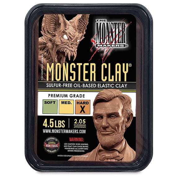 The Monster Makers, Monster Clay - Hard, 4.5 lb, Professional, Modeling ...