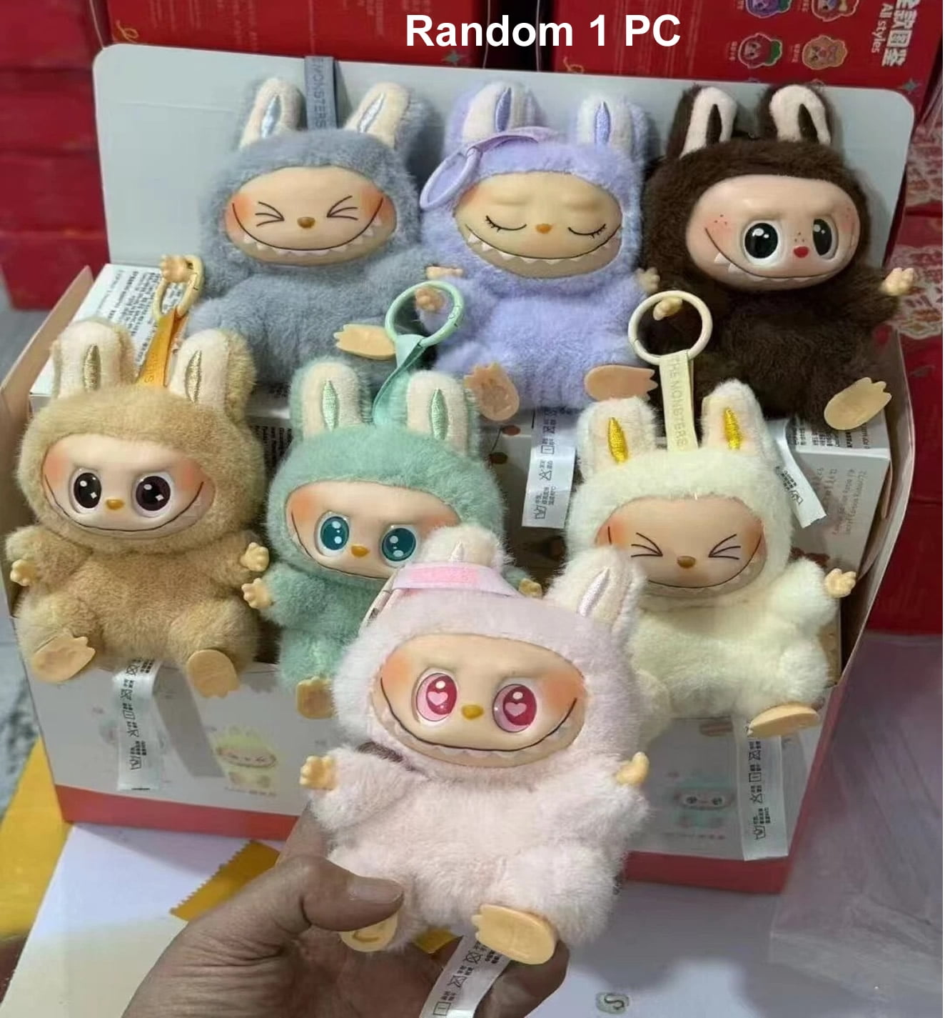 "BLARENER The Monsters Macaron Face Blind Box, Random Action Figures ...