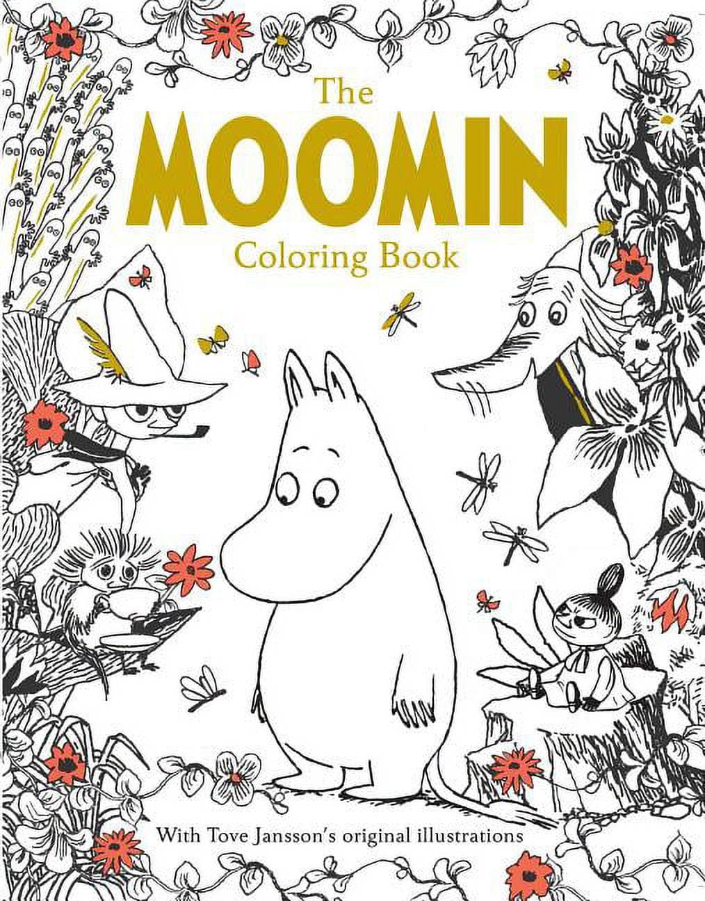 The Moomin Coloring Book (Official Gift Edition with Gold Foil Cover ...