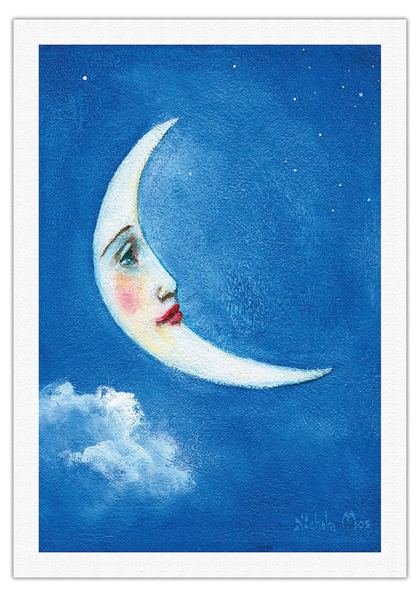 The Moon (Mahina) Hawai’i - From an Original Color Painting by Nikki ...