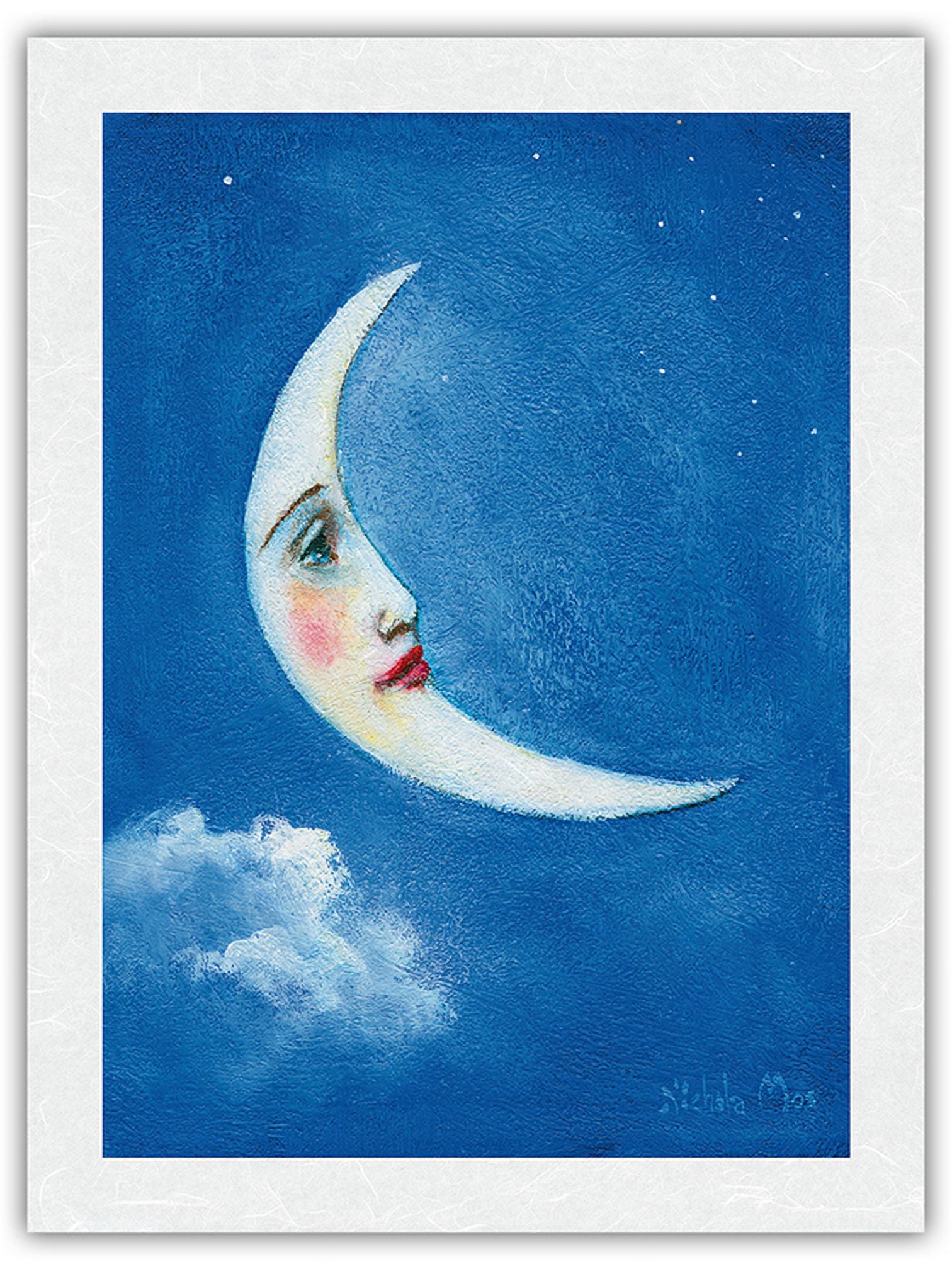 The Moon (Mahina) Hawai’i - From an Original Color Painting by Nikki ...
