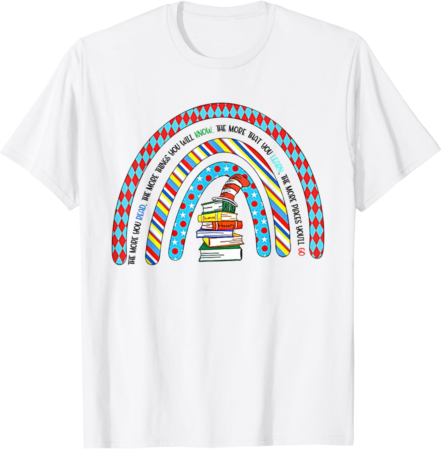 The More you read The more things you will know Hat Funny T-Shirt ...