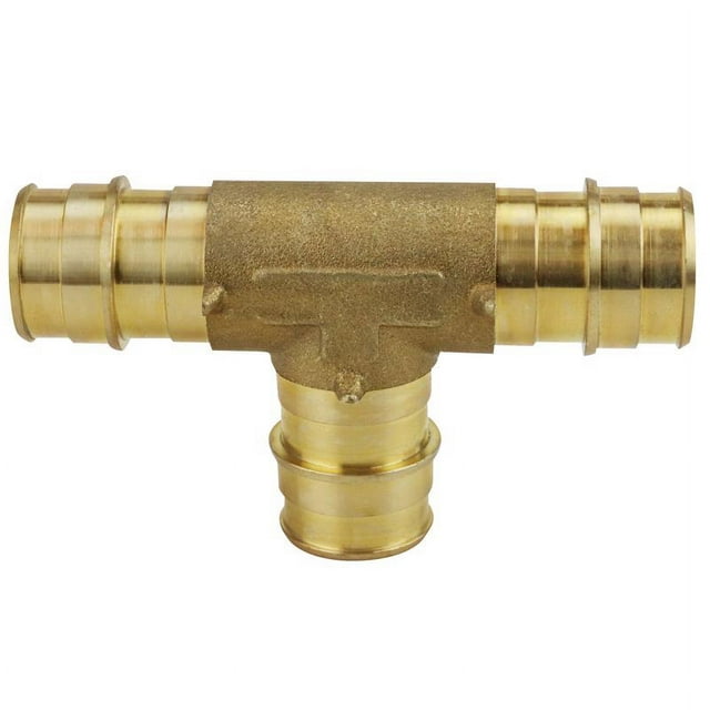 The Mosack Group EPXT34 0.75 in. Brass PEX-A Barb Tee Fitting - Walmart.com