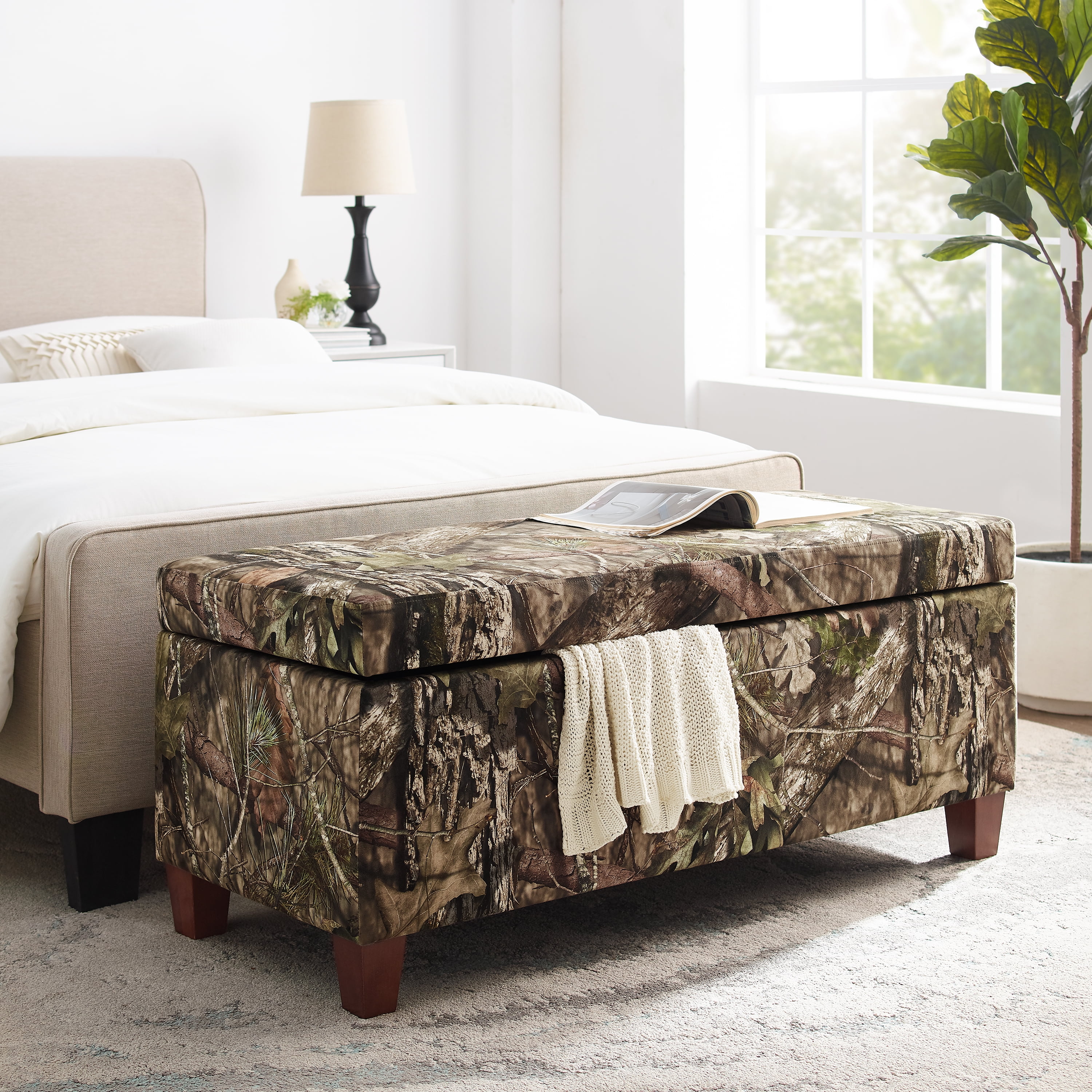 The Mossy Oak Nativ Living Storage Ottoman - Walmart.com