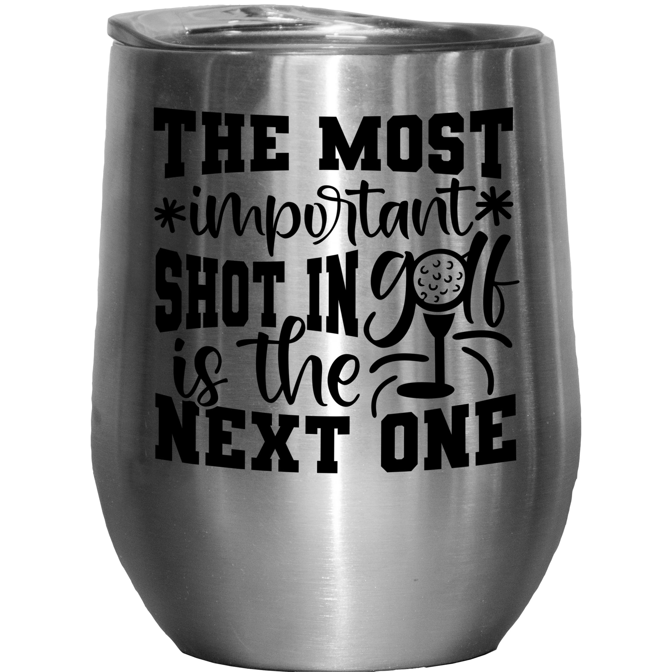 The Most Important Shot in Golf Is the Next One Quote with Ball on a Tee, Golf Player, Golfing ...