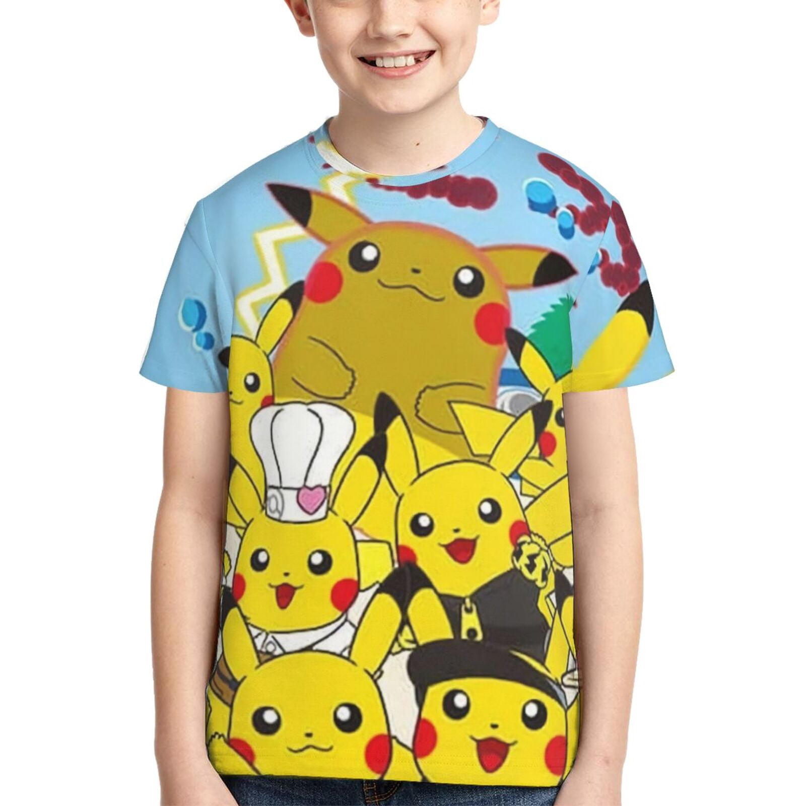The Most Unique Versions of Pikachu Youth Shirt,Athletic Short Sleeve ...