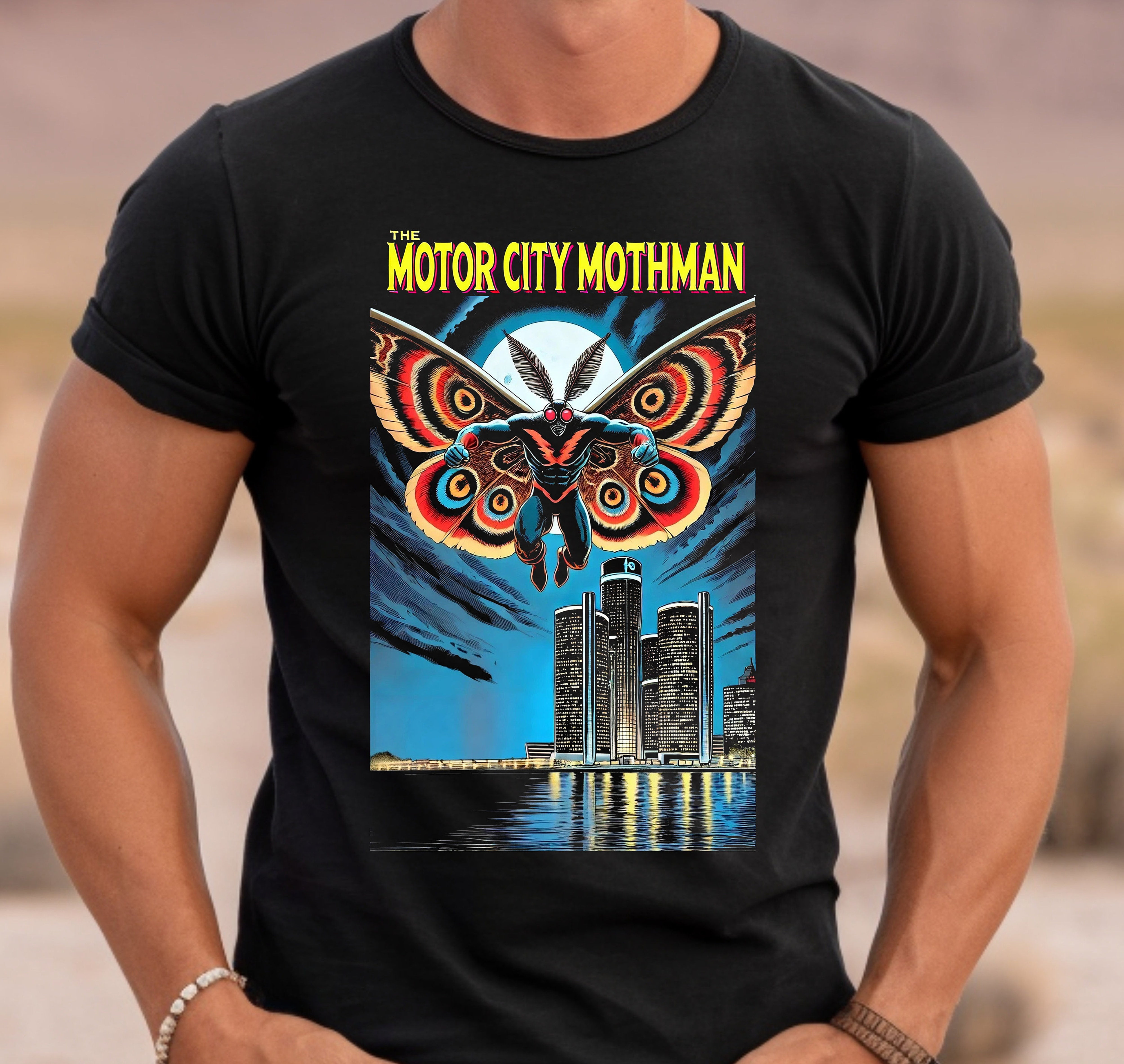 The Motor City Mothman - Super Hero/Cryptid Shirt - Walmart.com