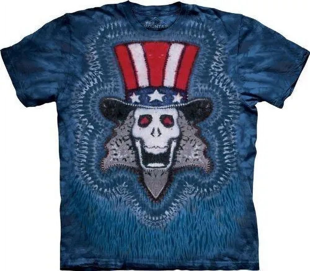 The Mountain Adult Cotton T-Shirt Relaxed Fit 10-3225 Uncle Sam Tie-Dye ...