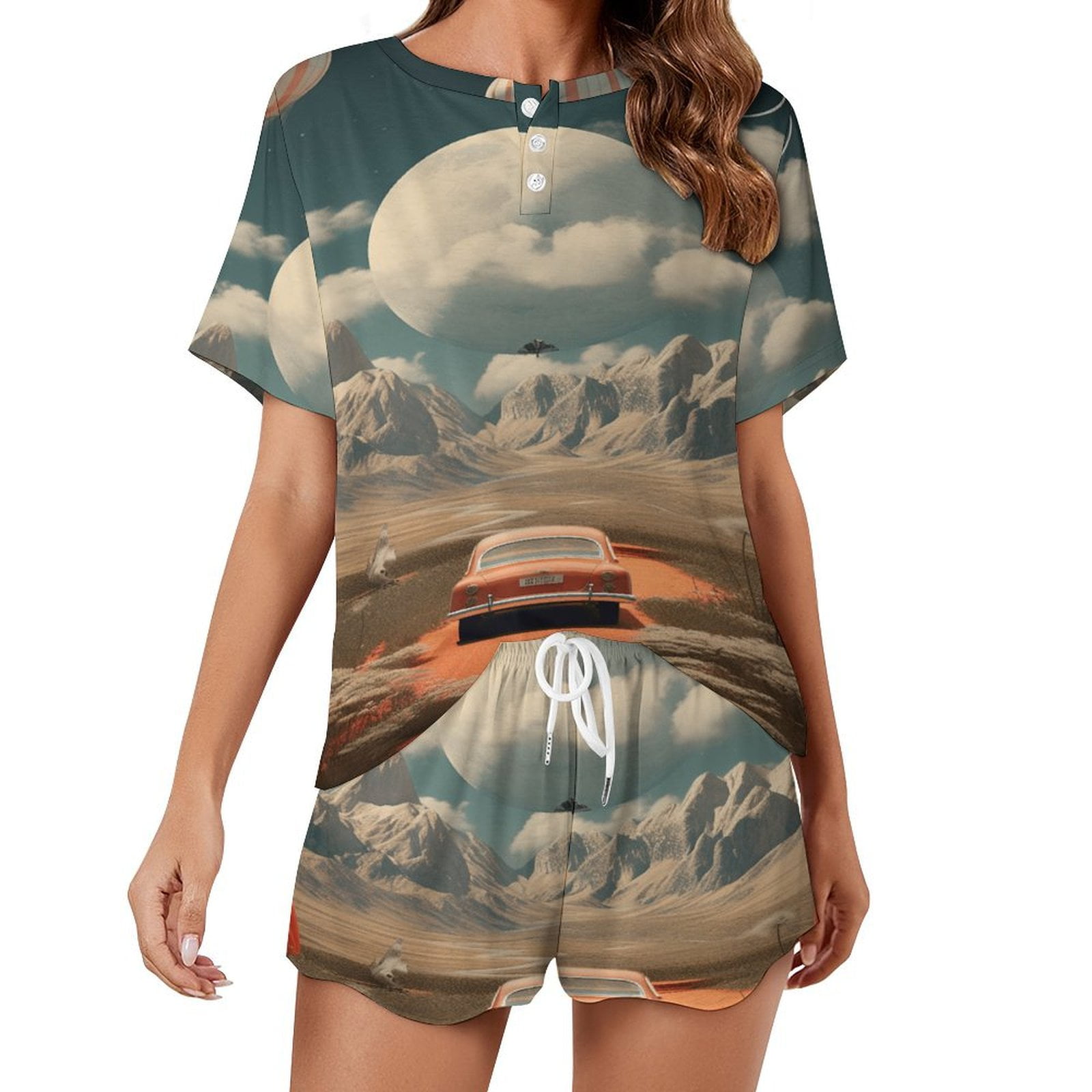 The Mountain Is Calling 2 Pack Women’s Pajama Set Print Sleepwear And ...