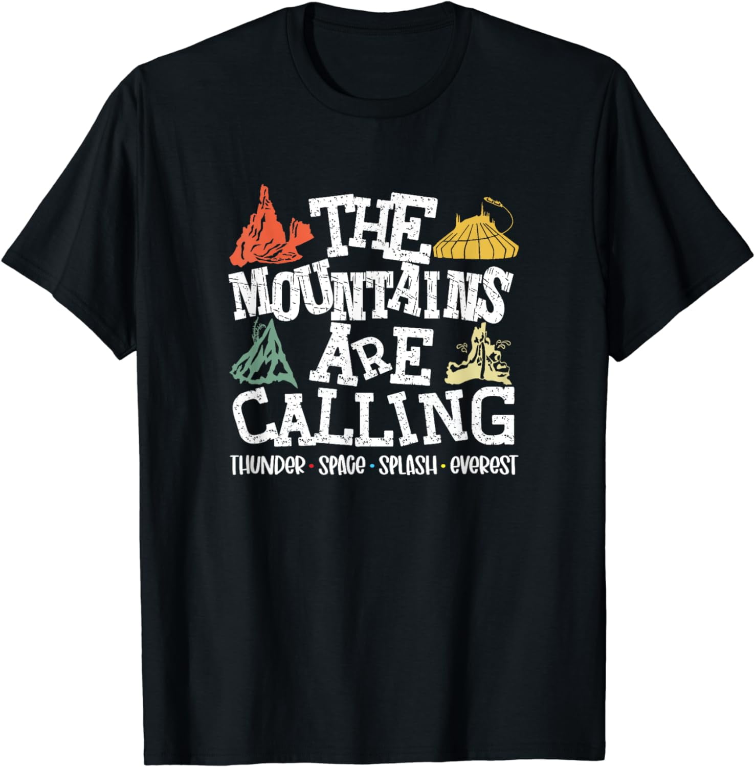 The Mountains Are Calling Space Splash Thunder Everest T-Shirt ...