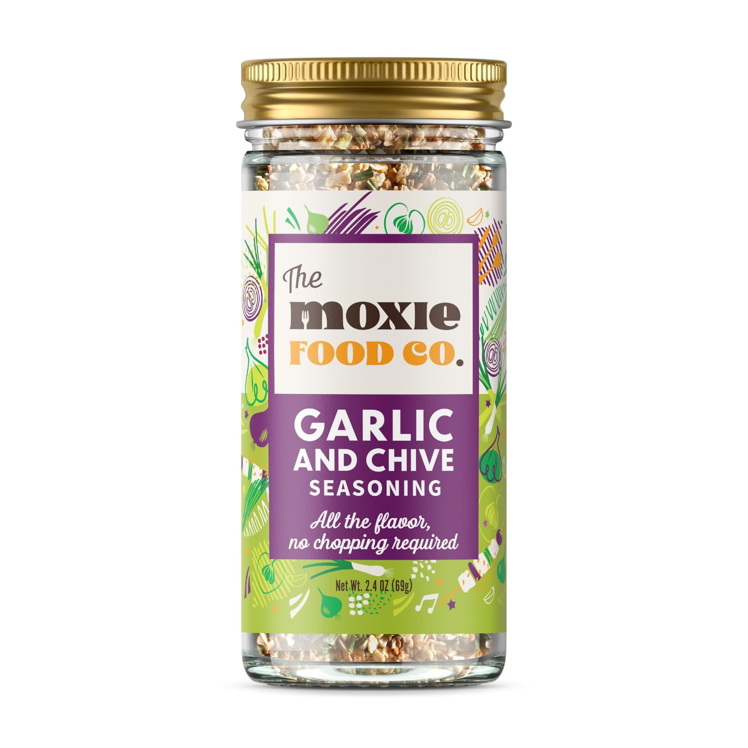 The Moxie Food Co. Garlic HYZ01 and Chive Seasoning - All Natural ...