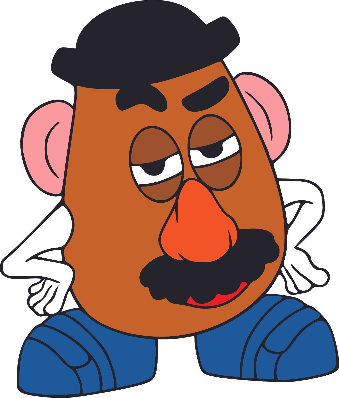 Design with Vinyl MrmPotato Head Wall Decals and Stickers - Walmart.com