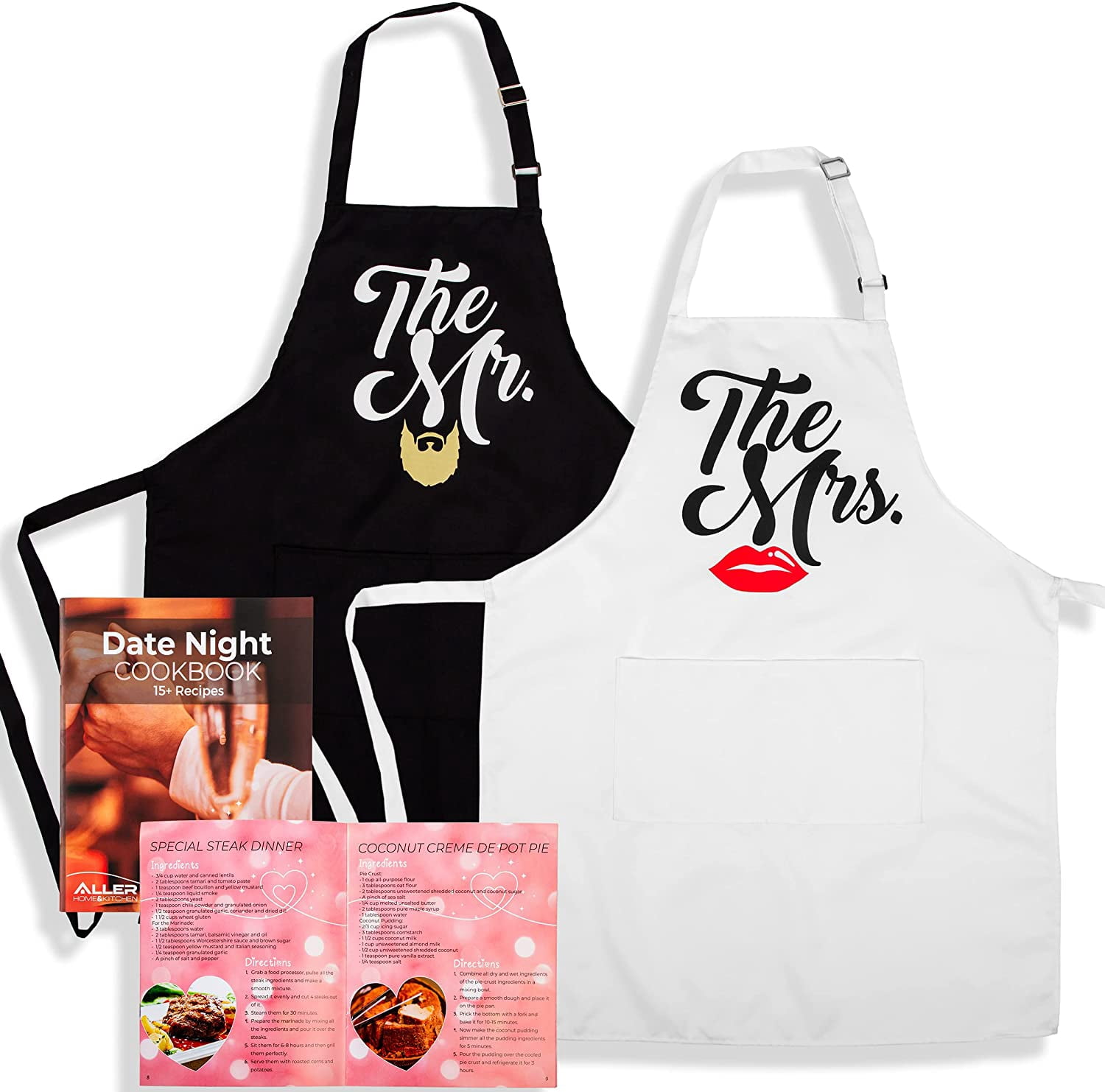 The Mr & The Mrs Aprons One-Size-Fits-All Funny Aprons for Couples ...