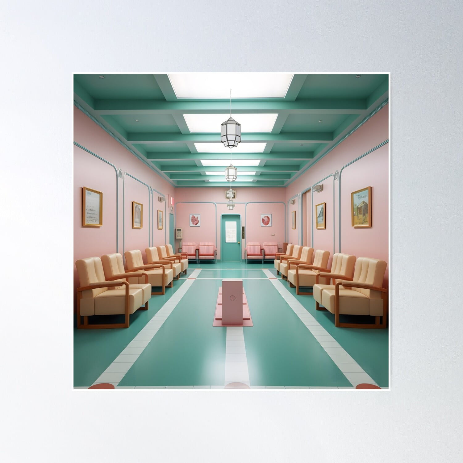 The Muji Waiting Room. Poster Wall Art, Modern Wall Decor, 24x36 ...