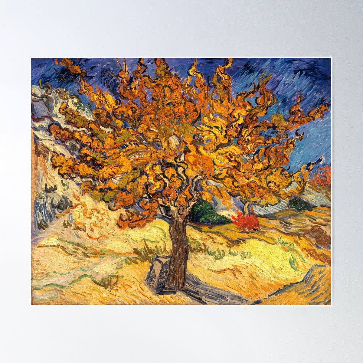 The Mulberry Tree By Vincent Van Gogh Poster Wall Art, Modern Wall ...