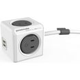 PowerCube 4420GY/USEUPC Extended USB Surge Protector US - GREY ...