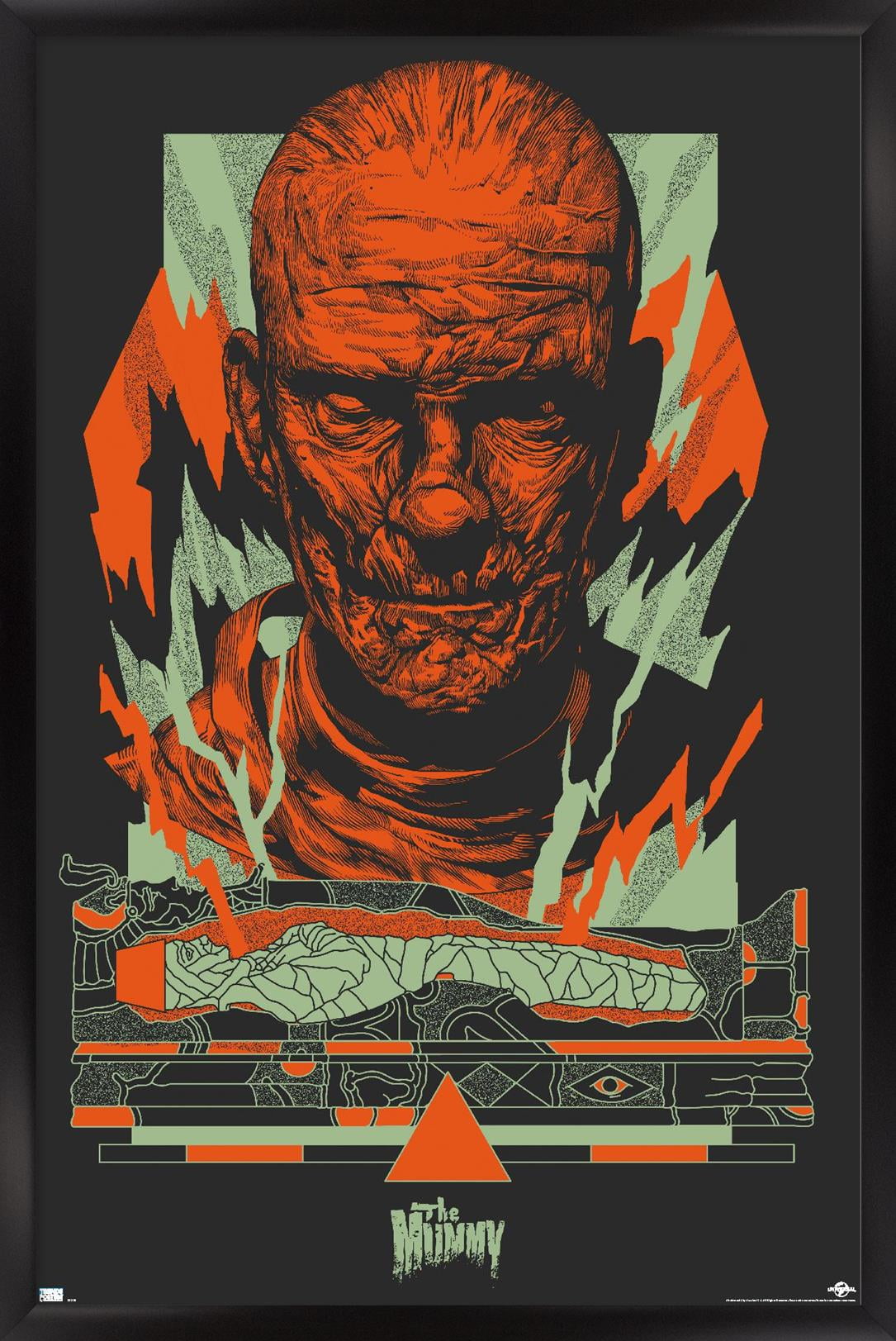 The Mummy - Illustration Wall Poster, 22.375" x 34" Framed - Walmart ...