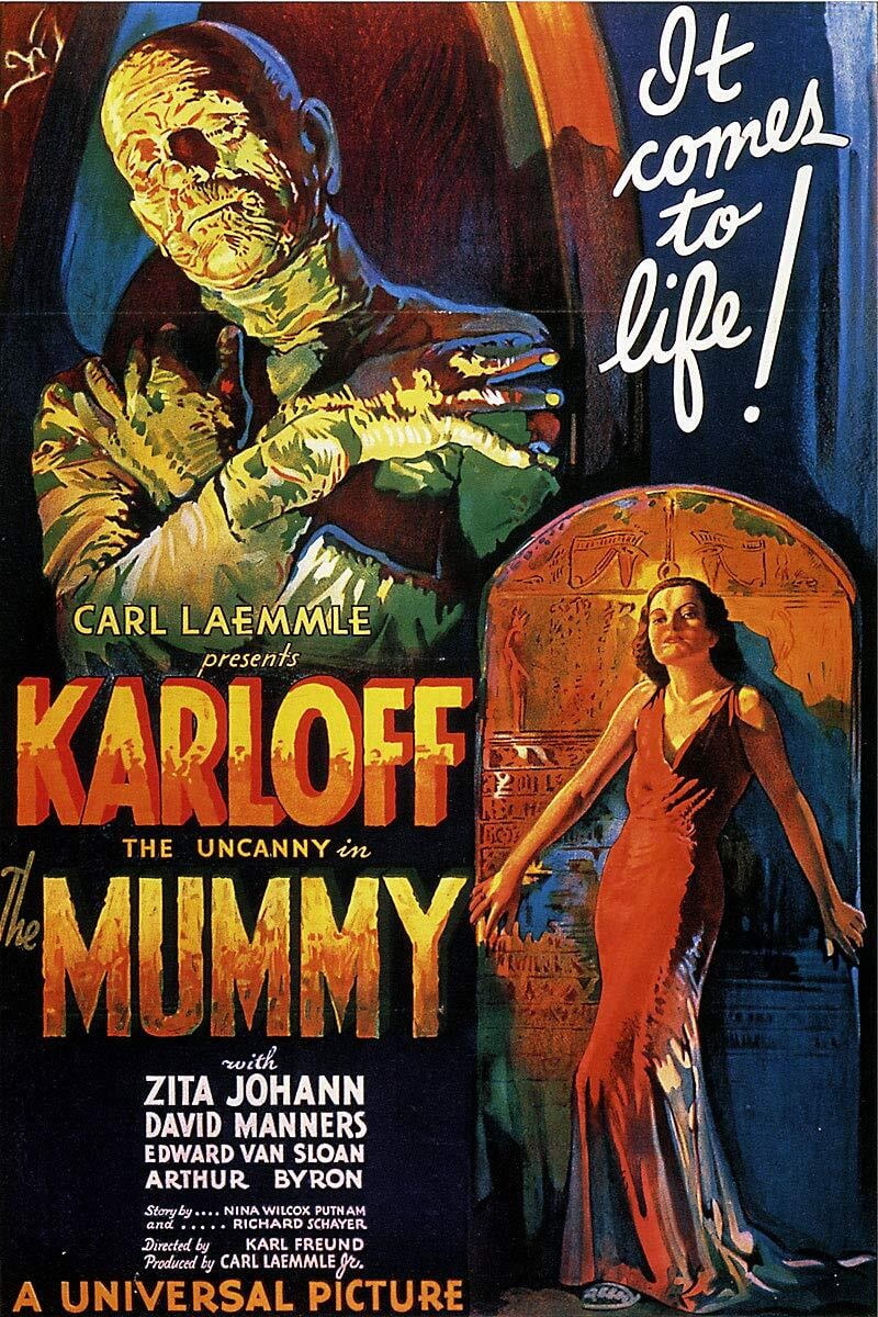 The Mummy Vintage Boris Karloff Movie Poster - Walmart.com