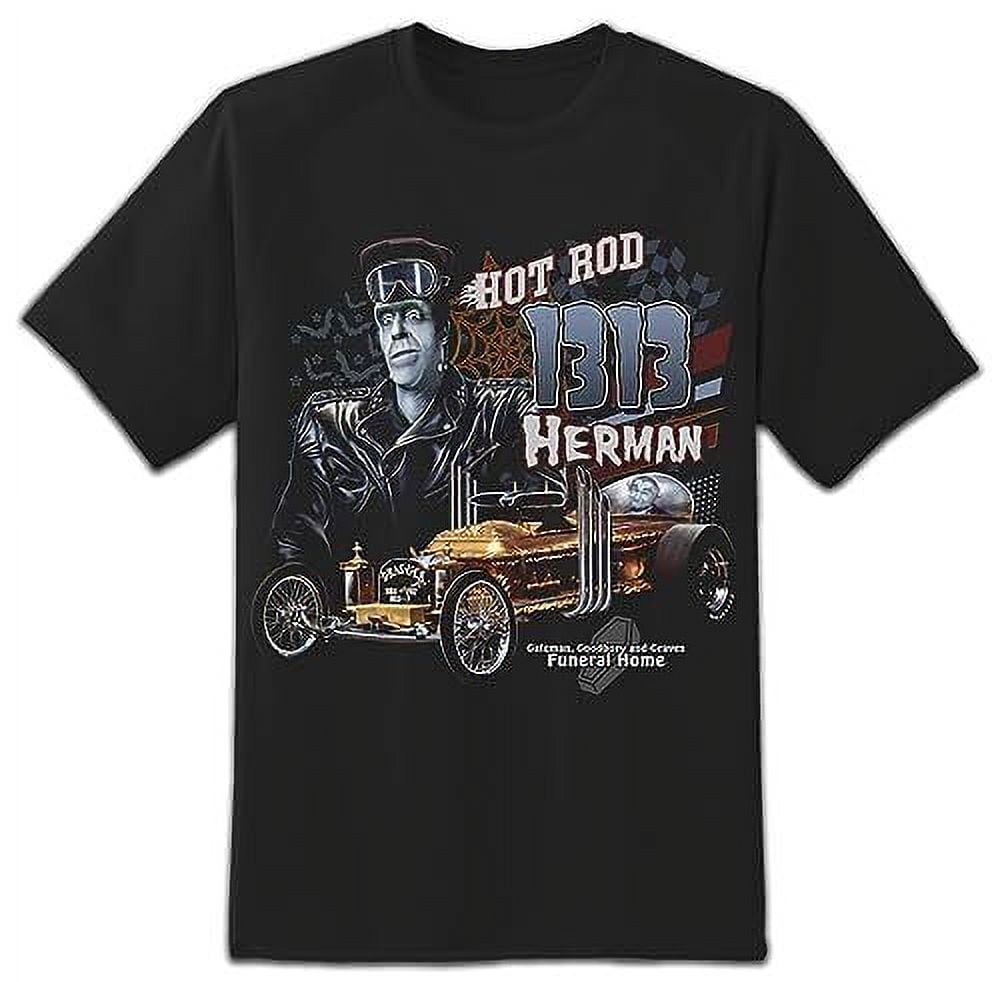 The Munsters Hot Rod Herman Tee Drag-u-la & Grandpa Men's T-Shirt ...
