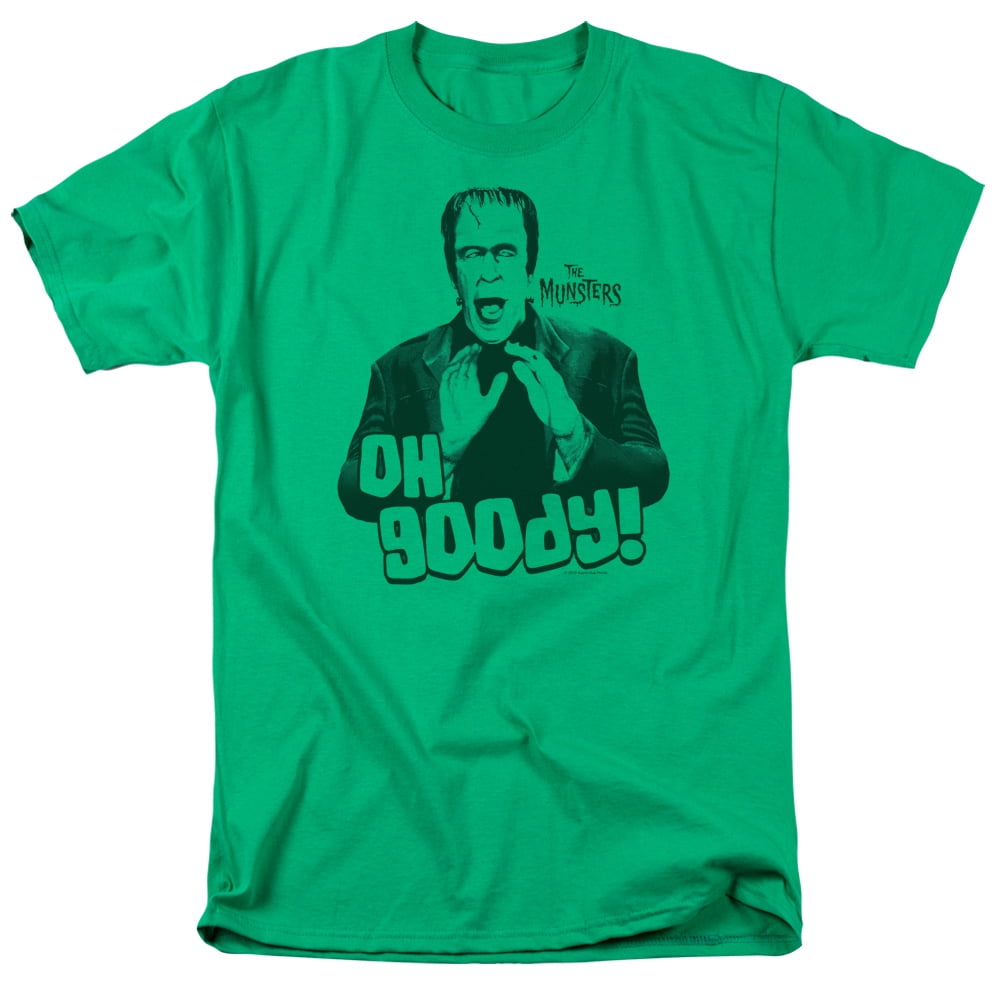 The Munsters Men's Oh Goody T-shirt Kelly Green - Walmart.com