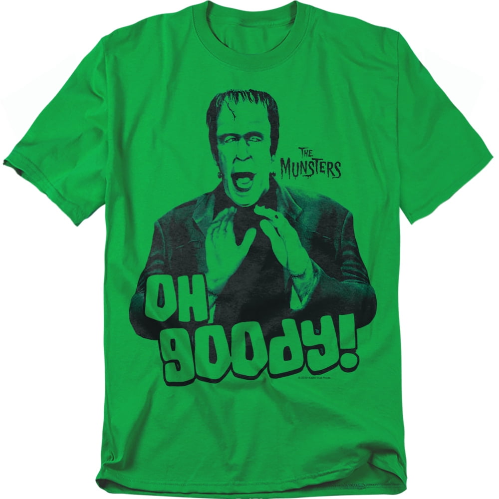 The Munsters Men's Oh Goody T-shirt Kelly Green - Walmart.com