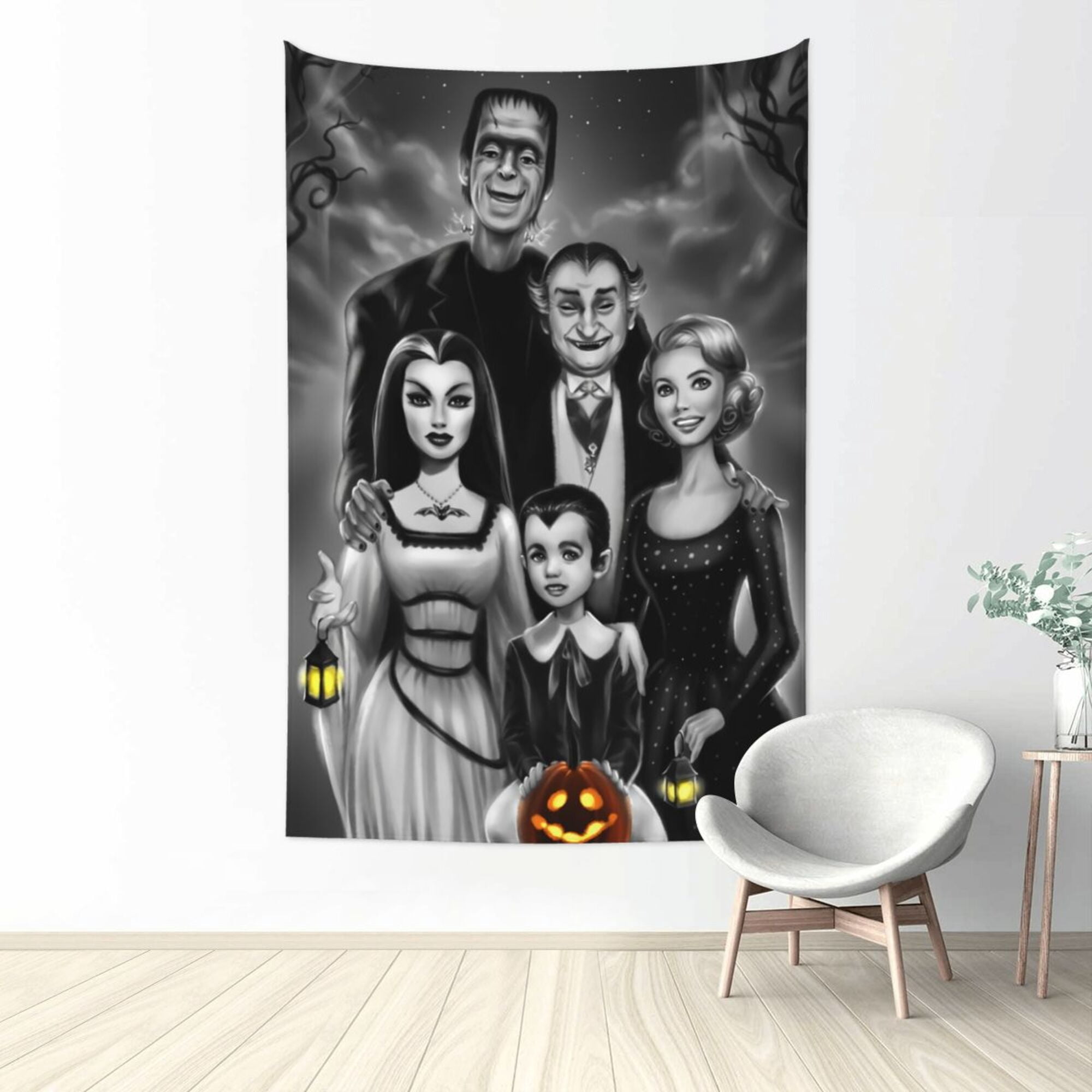 The Munsters Tapestry Poster Printing Wall Hanging Tapestries Wall Art ...