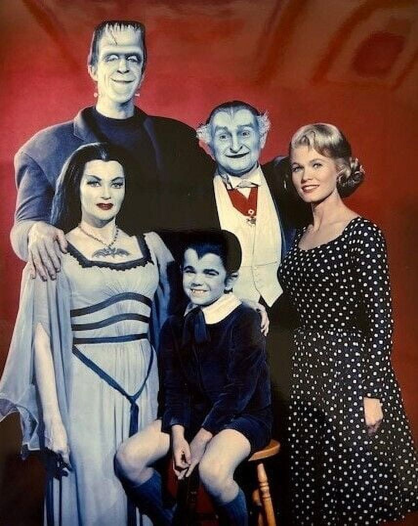 The Munsters beautiful color pose Herman Lily Grandpa Eddie Marilyn ...