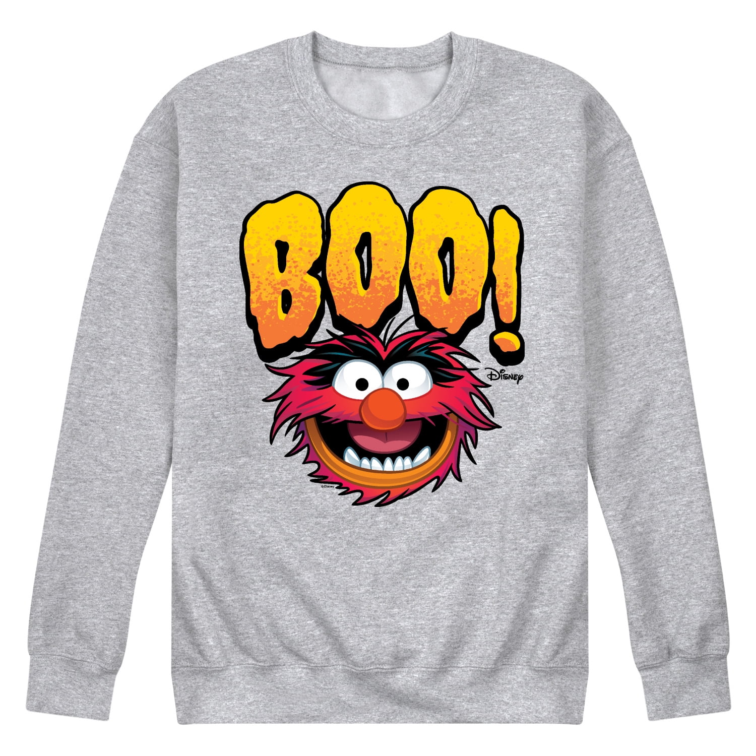 The Muppets - Animal Boo - Adult Crew Fleece - Walmart.com