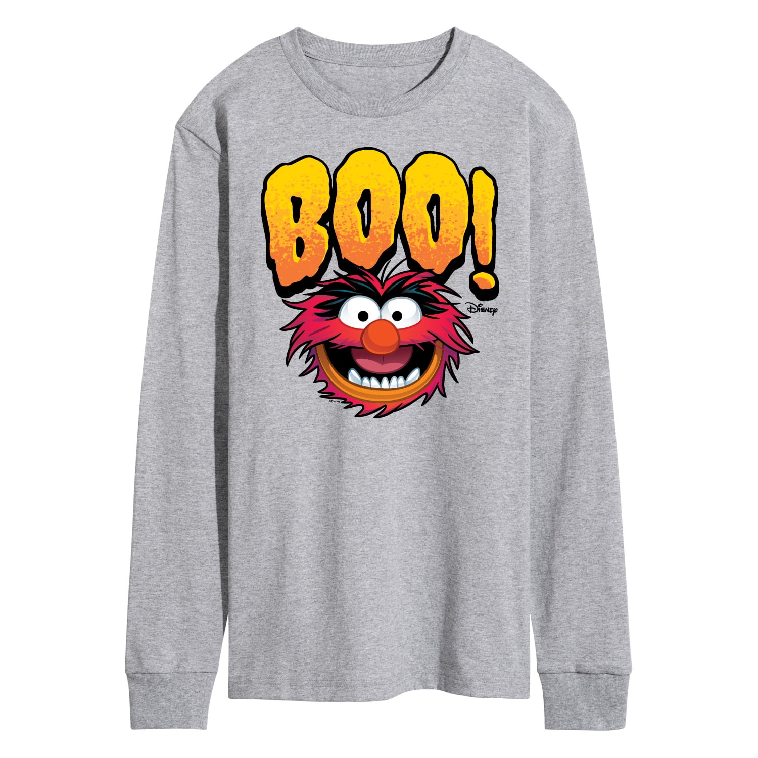 The Muppets - Animal Boo - Adult Long Sleeve Tee - Walmart.com