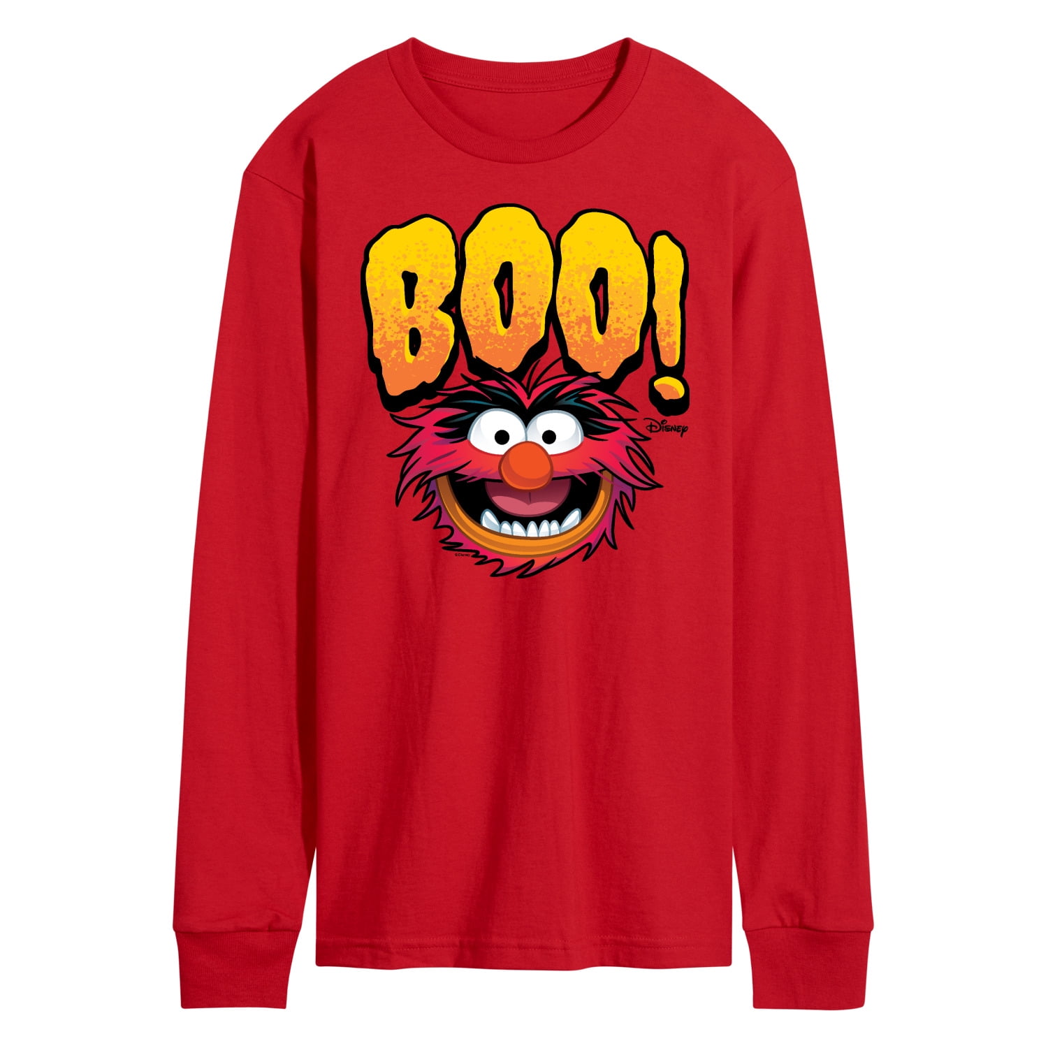 The Muppets - Animal Boo - Adult Long Sleeve Tee - Walmart.com