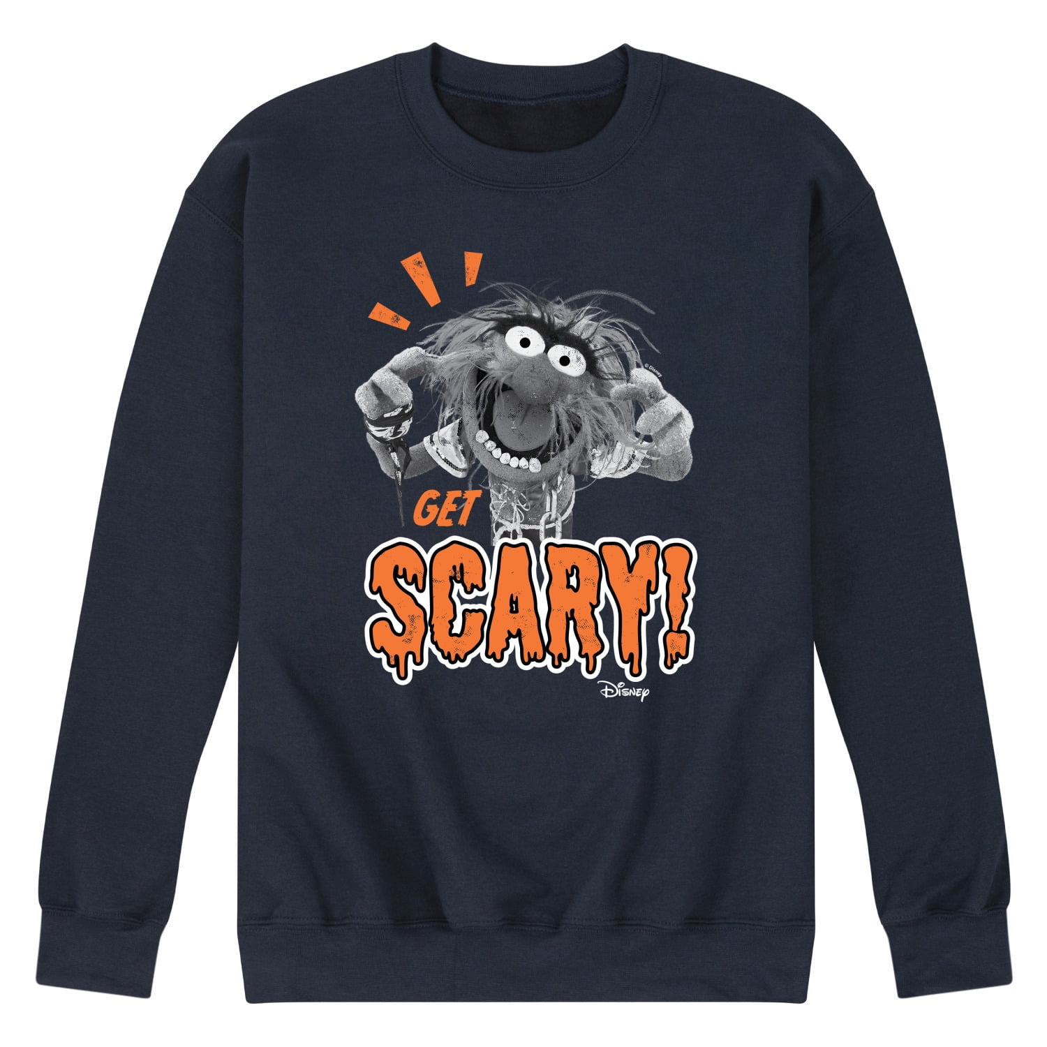 The Muppets - Animal Get Scary - Adult Crew Fleece - Walmart.com